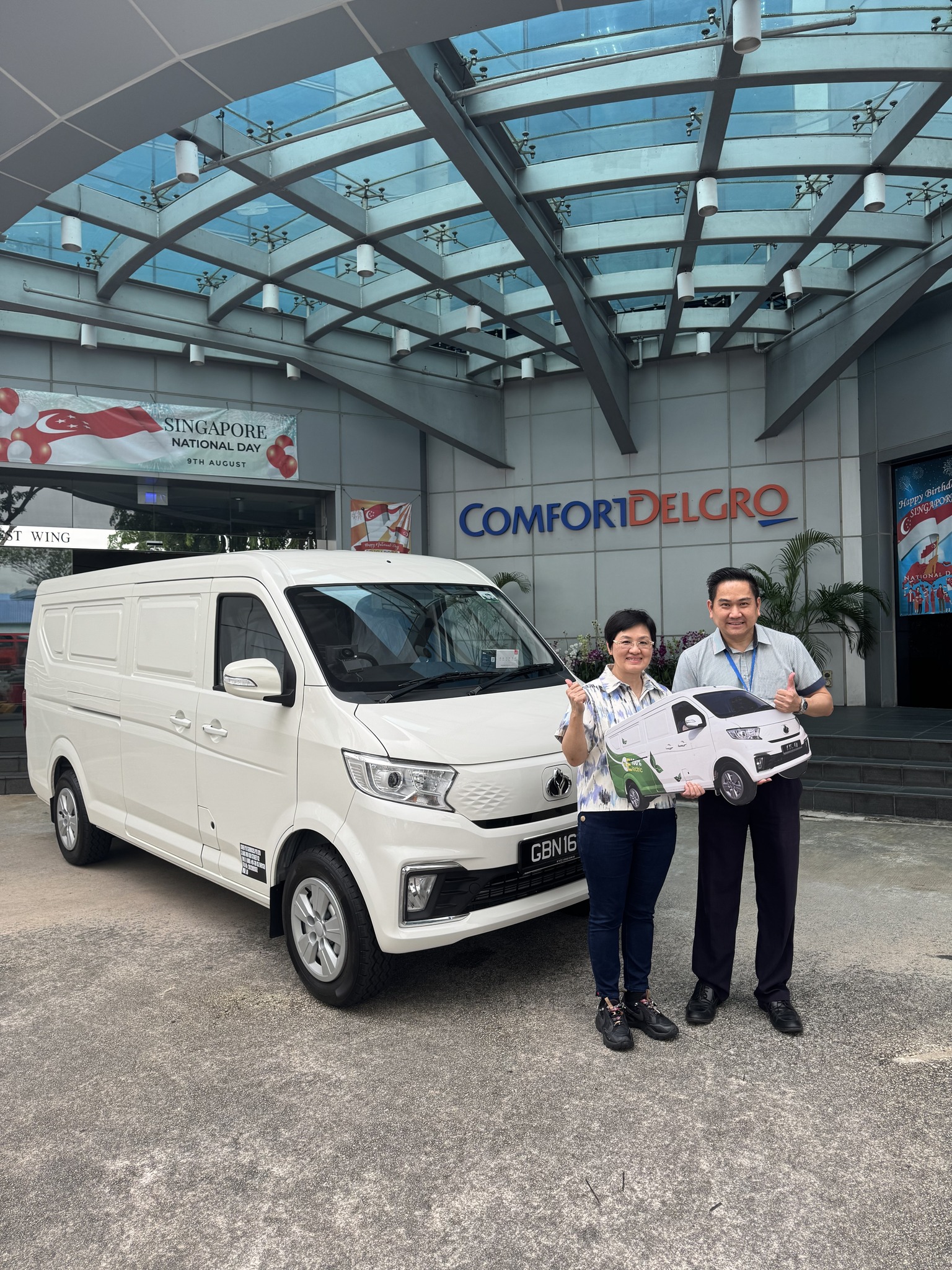 Handover of KYC Electric Van to Chen Yu Services Pte Ltd ...